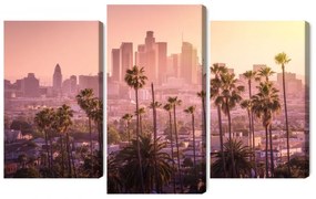 Vícedílný obraz Centrum Los Angeles Při Západu Slunce Nedostatek Nedostatek Plátno Canvas 90x60