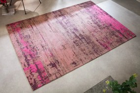 Designový bavlněný koberec Modern Art růžová 240x160cm