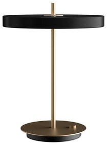 Černá LED stmívatelná stolní lampa s kovovým stínidlem (výška 41,5 cm) Asteria Table – UMAGE