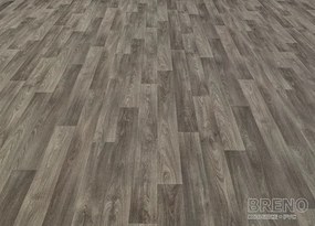 Breno PVC ECOTEX Nimes 588 – tmavé dřevo, šíře 400 cm