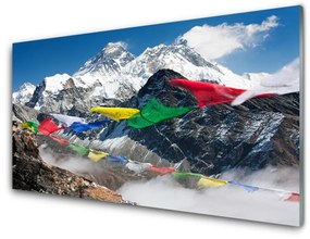 akrylový obraz Hory krajina 125x50 cm
