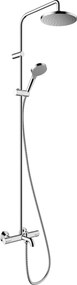 Hansgrohe Vernis Blend - Sprchový/vanový systém, termostatický, hlavová sprcha + ruční sprcha, chrom, HAN-26274000