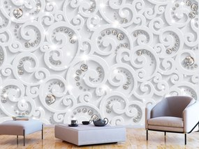 Murando DeLuxe Tapeta bílá elegance Velikost (šířka x výška): 450x315 cm