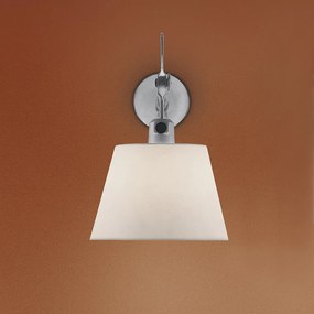 Artemide 1184010A+0372050A Tolomeo parete diffusore 24, nástěnné designové svítidlo s vypínačem a pergamenovým stínítkem, 1x70W, prům. 24cm