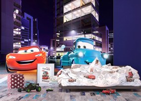 Vliesová fototapeta na zed' McQueen a Burák, Disney Auta | 360 x 270 cm | DFTDNXXL5001