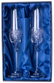 Onte Crystal Bohemia Crystal ručně broušené sklenice na šampaňské Kometa 200 ml 2KS