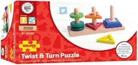 Bigjigs Toys Nasaď a otoč / od 2 let