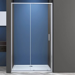 Novoterm Jednokřídlé posuvné sprchové dveře NV-Solid DS CHR 130, chrom/transparent - bez vaničky