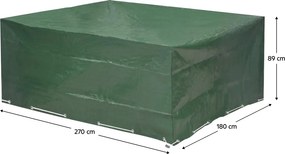Ochranný obal na zahradní set, 270x180x89 cm, zelená, KAVER TYP 25