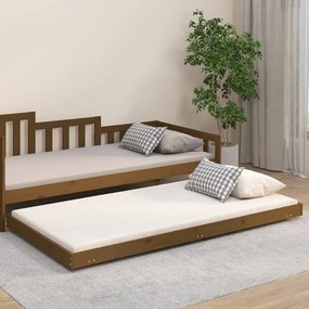 823502 vidaXL Rám postele medově hnědý 80 x 200 cm masivní borové dřevo