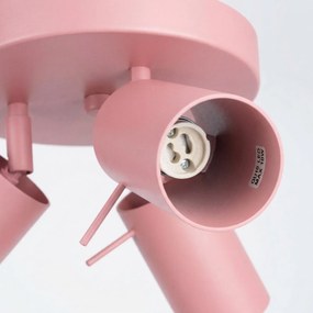 Sollux Lighting Stropní svítidlo RING 3P růžové