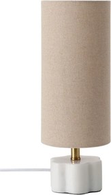 Bílá/béžová lněná stolní lampa (výška 33 cm) Joline – Ellos Home