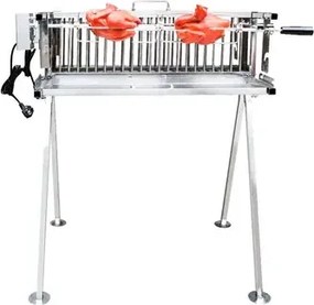 UG Grill Nerezový gril na kuře, kýtu a pečeni /2x Rotisserie