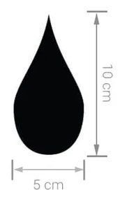 Nástěnné samolepky KAPKY do dětského pokoje Zvolte barvu: Černá