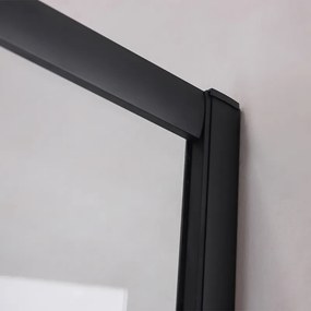 BPS-koupelny Čtvercový sprchový kout BL32B 90x90 černá/transparent + vanička SXL02B BL černá