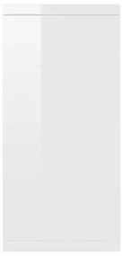 Příborník Honan - 88x30x65 cm | bílý s vysokým leskem