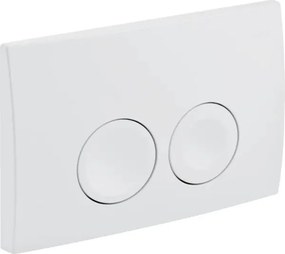 Geberit Delta25, ovládací tlačítko splachování, alpská bílá, 115.125.11.5