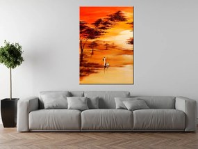 Gario Ručně malovaný obraz Nádherná Afrika Rozměry: 70 x 100 cm
