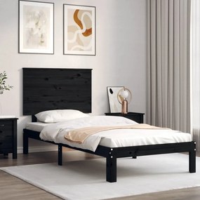 vidaXL Rám postele s čelem 100 x 200 cm masivní dřevo [3193653] Barva: Přírodní