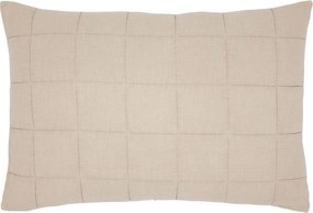 Béžový povlak na polštář s opraným vzhledem Aix Vintage Quilt - 60*40 cm