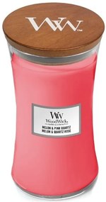 WoodWick Svíčka Melon & Pink Quartz váza velká, 609,5 g