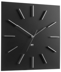 Designové nástěnné hodiny Future Time FT1010BK Square black 40cm