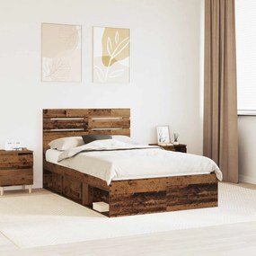 Rám postele Staré dřevo 120 x 200 cm Masivní borové dřevo 3411437