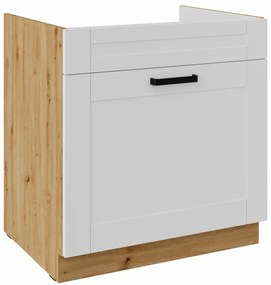 Kuchyňská skříňka LUNA 80 ZL 1S BB korpus: dub artisan, barva dvířek: bílá