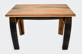 Nábytek ze sudu Jídelní stůl ze sudu Antik dřevo: dub Rozměr stolu: 80x160 cm