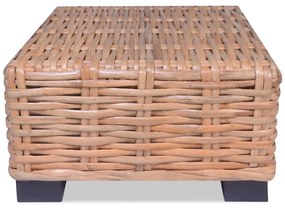 vidaXL Konferenční stolek, přírodní ratan, 45x45x30 cm