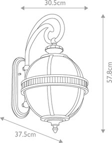 Kichler KL-HALLERON-2M-BU - Venkovní nást. svítidlo HALLERON 3xE14/40W/230V IP44
