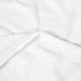 Goldea kvalitní deka z mikrovlákna - bílá 150 x 200 cm