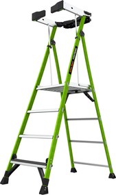Little Giant | Fortress – sklolaminátové schůdky pro bezpečnou práci ve výšce Model: 4, Max. dosah: 307 cm