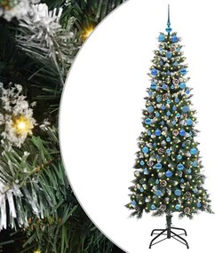 Umělý vánoční stromeček Zelená 210 cm PVC, plast a ocel 3395839