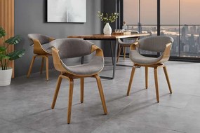 Designová jídelní židle Taariq šedá