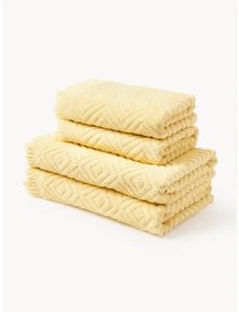 Sada ručníků se strukturovaným vzorem Jacqui, různé velikosti