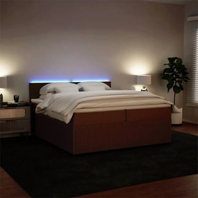 Box spring postel s matrací růžová 200x200 cm samet 3290135