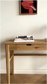 Konzolový stolek s deskou v dubovém dekoru v přírodní barvě 40x110 cm Garrison – Rowico
