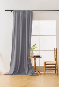 Závěs OXFORD LIGHT 140x250 cm, světle šedý Zavěšení: Řasící páska