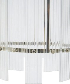 Kovové závěsné svítidlo ve stříbrné barvě se skleněným stínidlem ø 27 cm Ritz – Premier Housewares