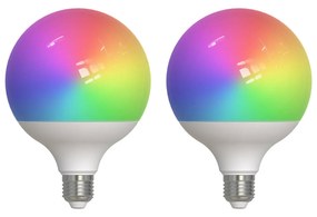 LUUMR Smart LED, 2, E27, G125, 9W, RGBW, CCT, matný, Tuya