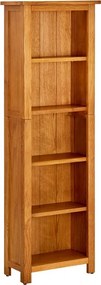 vidaXL Knihovna s 5 policemi 45 x 22 x 140 cm masivní dubové dřevo [331741]