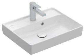 Villeroy & Boch Collaro - Umývátko 500x400 mm, s přepadem, 1 otvor pro baterii, alpská bílá 43345001