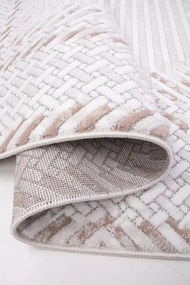 Koberec BUTIK 347 krémový / hnědý