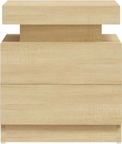 Noční stolek dub sonoma 45 x 35 x 52 cm kompozitní dřevo 326852