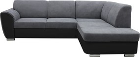 XXXLutz ROHOVÁ SEDAČKA, textil, šedá, černá MID.YOU - Sedací soupravy - 001574004004