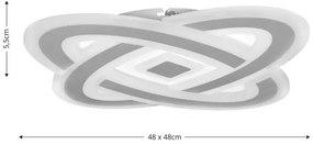 Brilagi - LED Stmívatelné stropní svítidlo MODERN LED/90W/230V 2700-6500K + DO
