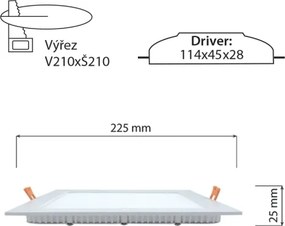 LED podhledové svítidlo McLED TORO S21 TS225-21W4000K-W-EN neutrální bílá ML-412.008.33.0