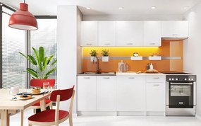 Casarredo - Komfort nábytek Kuchyňská linka MELVIN 240 cm, bílá mat