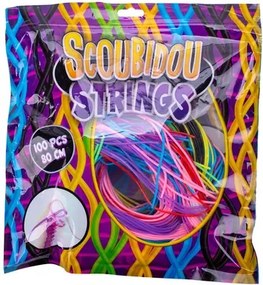 Bužírky Scoubidou zaplétací / 100 ks / 80 cm / od 6 let